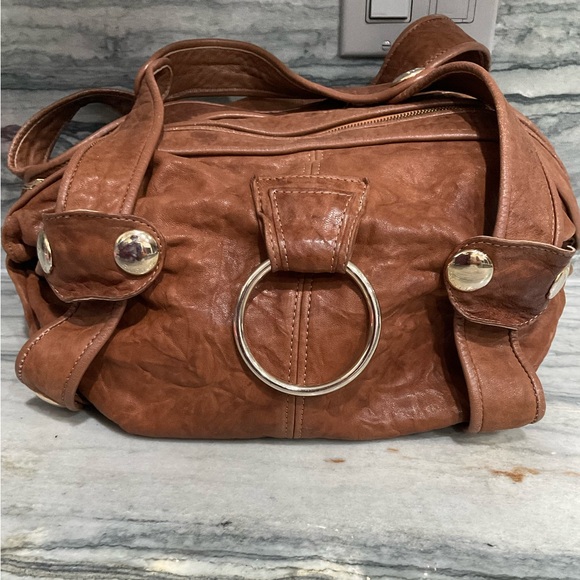gustto | Bags | Gustto Baca Vintage Brown Italian Soft Leather Large ...